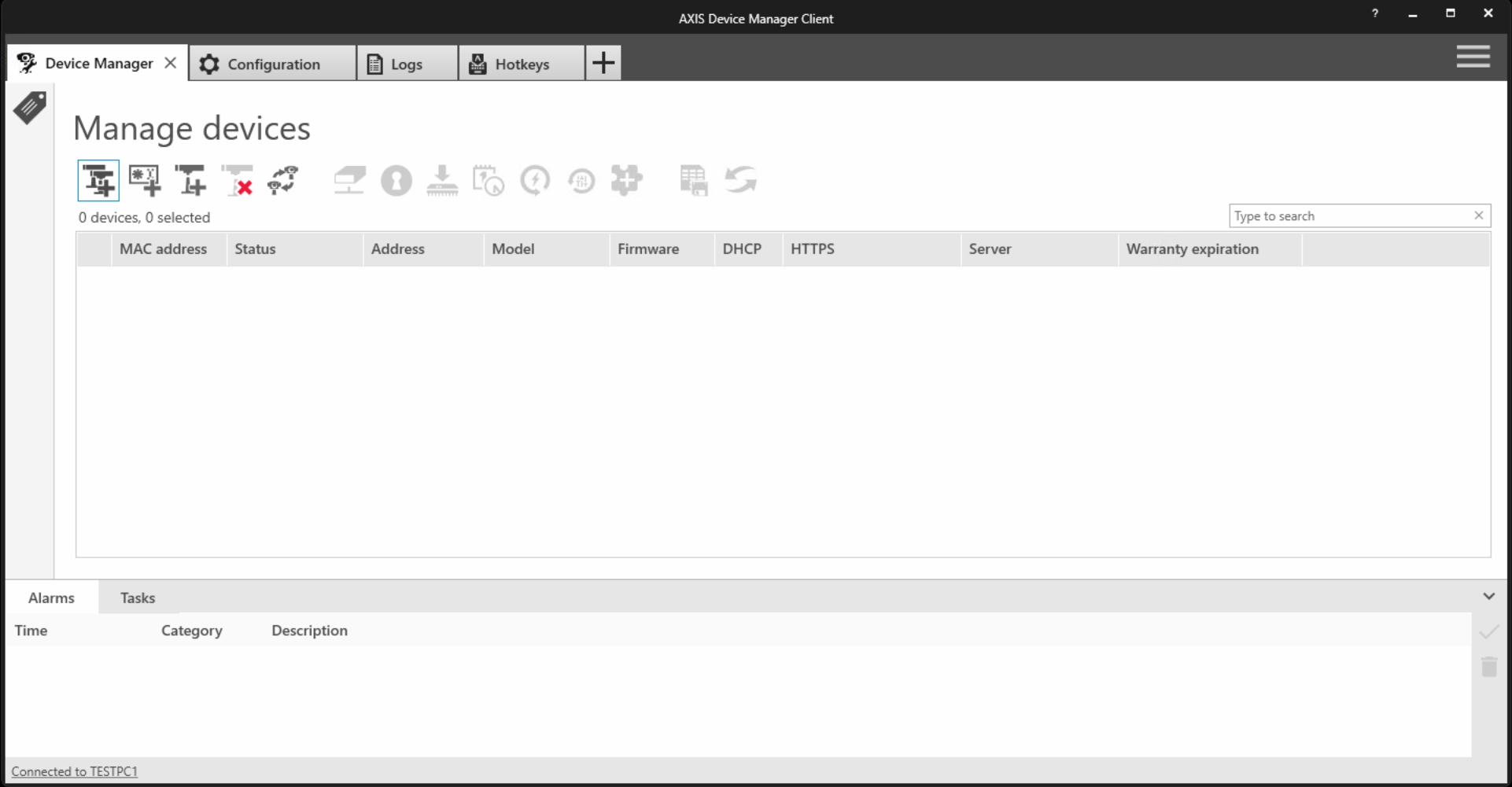 Axis Device Manager and Certificate creation/installation