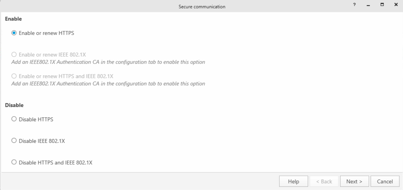 Axis Device Manager and Certificate creation/installation