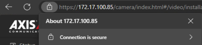 Axis Device Manager and Certificate creation/installation
