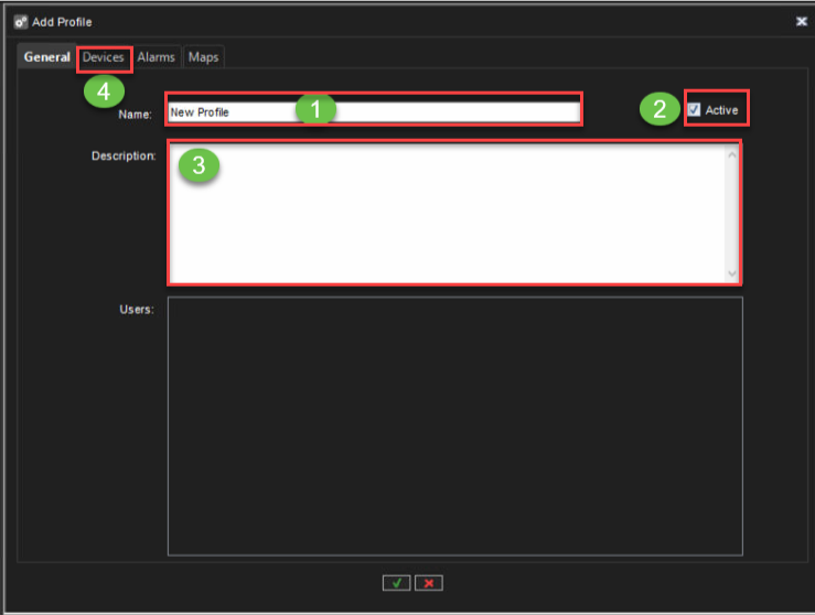 Creating a customer-specific profile | Mirasys Help Center